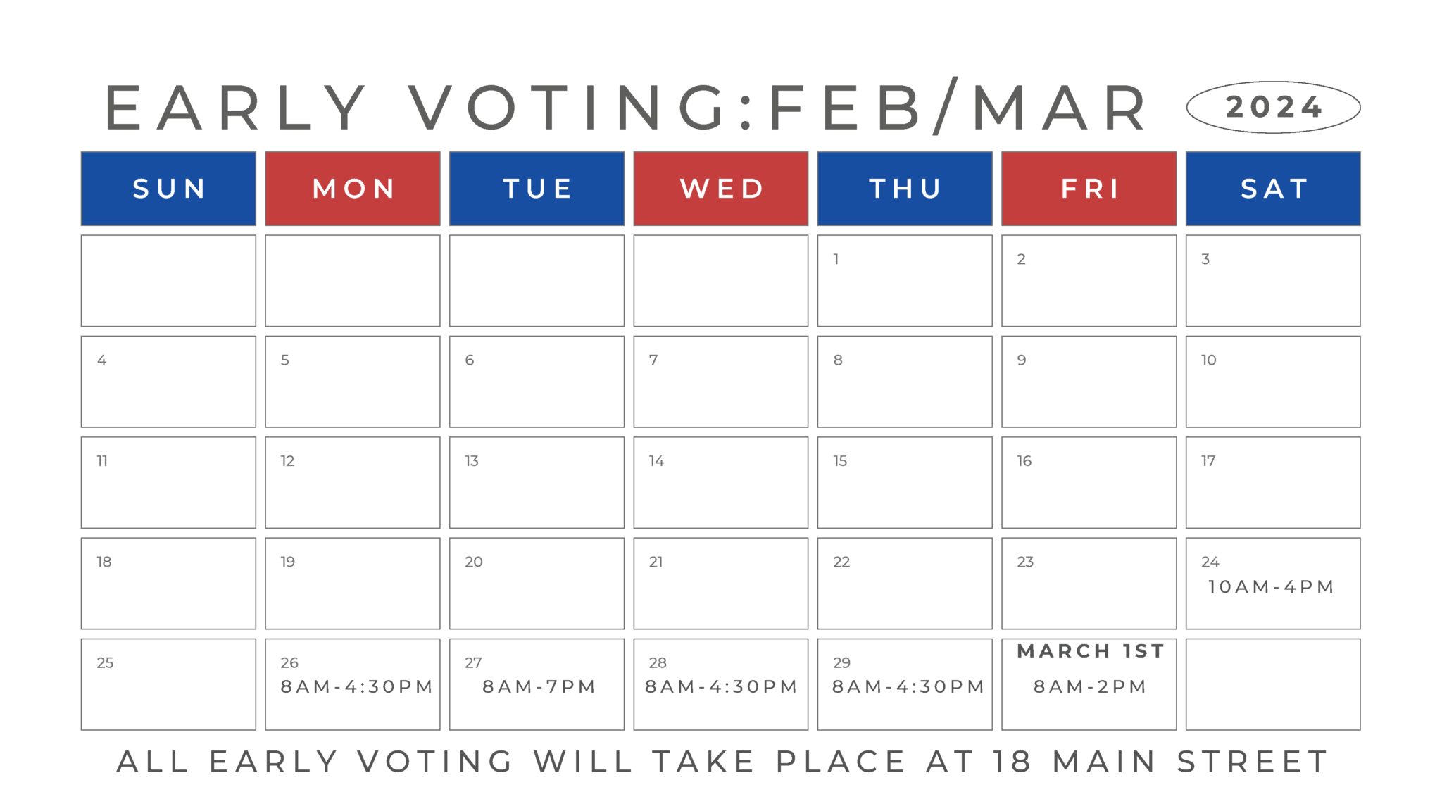 Presidential Primary & Party Committee Elections 3/5/24 | eHop | Hopkinton
